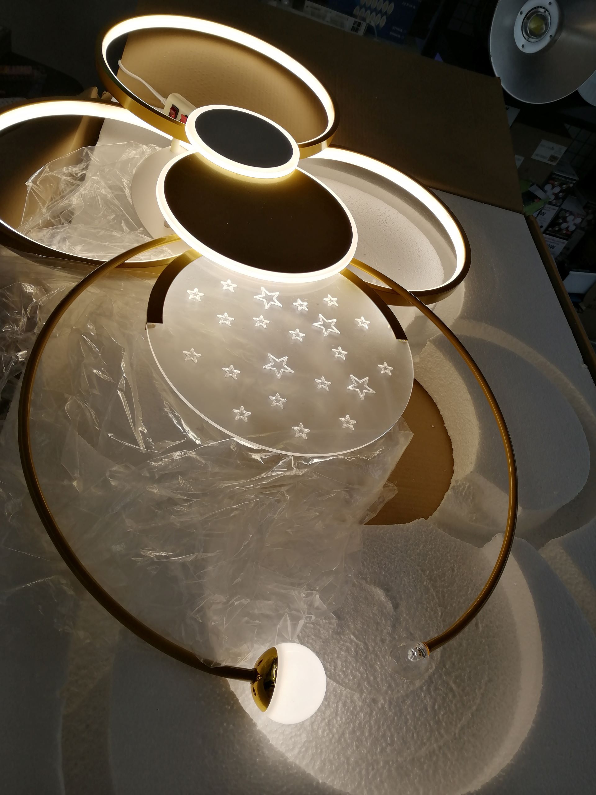 LED Ceiling light, very Modern lights,4 function light changing ...