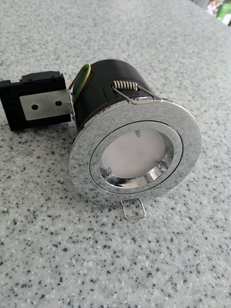 LED Recessed Fire Rated LED GU10 Flush Ceiling Spot Lights Down lights ...